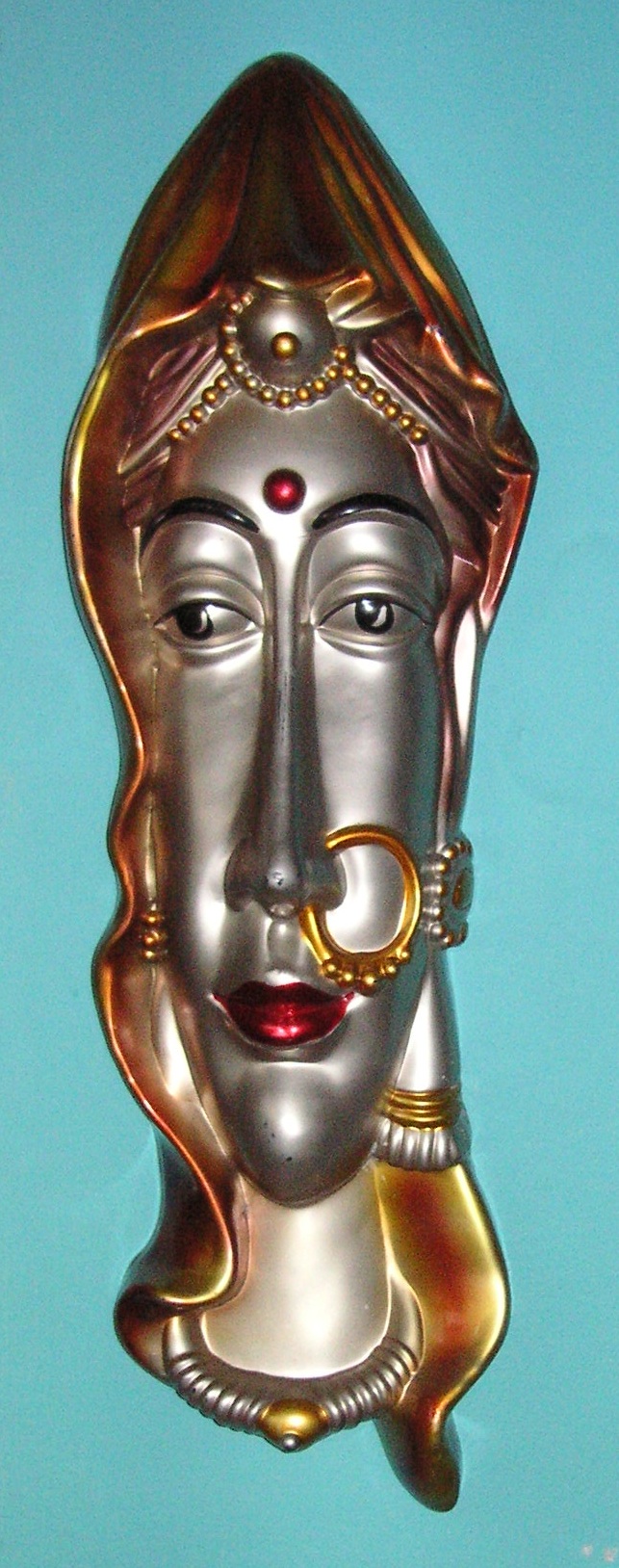 The Allee Willis Museum of Kitsch » 25″ by 8″ Plastic Hindu Lady Head